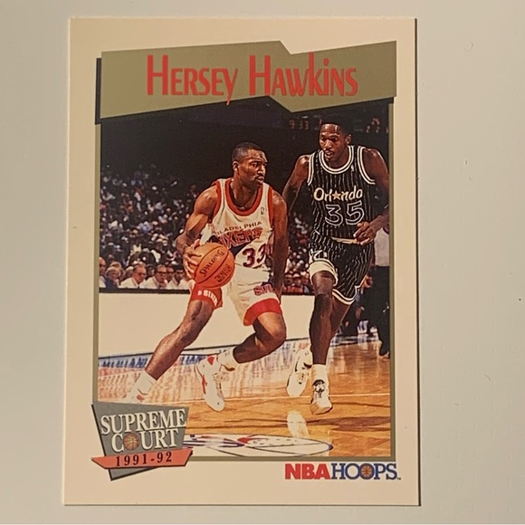 NBA HOOPS | Toys | 991 Nba Hoops Philadelphia 76ers Hersey Hawkins 488 ...
